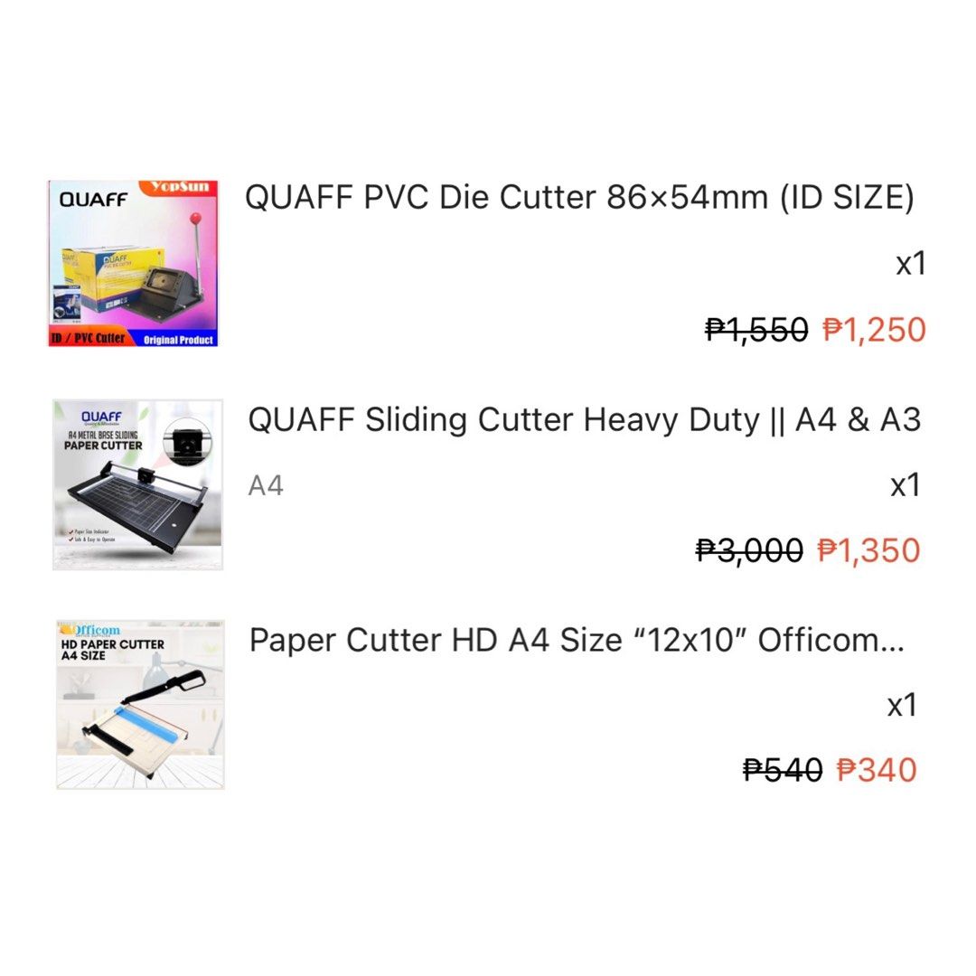 QUAFF PVC DIE CUTTER, Hobbies & Toys, Stationary & Craft, Art & Prints ...