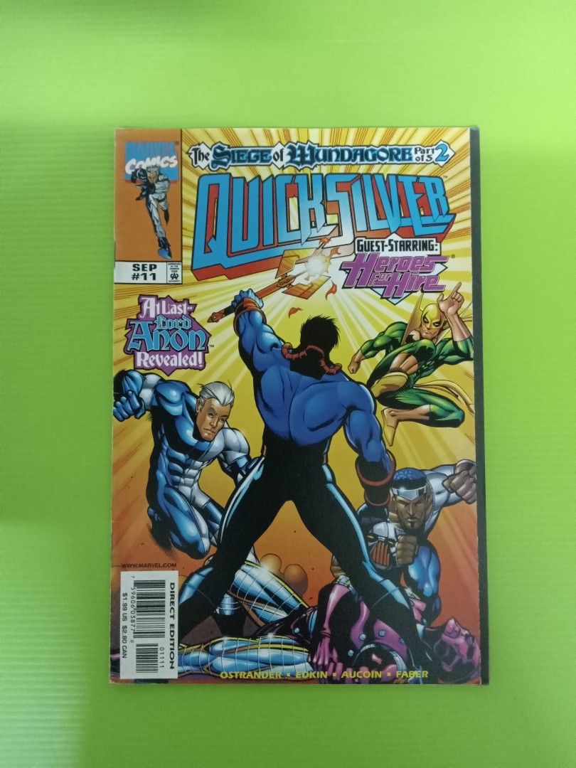 Quicksilver #11 ( Derec Aucoin - Cover Art ) Marvel Comics, Hobbies ...
