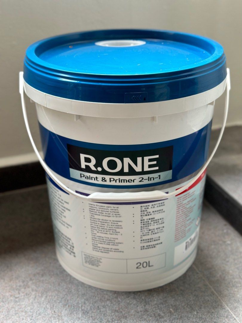 Raffles Paint R.ONE Paint & Primer 2-in-1 (20L), Furniture & Home ...