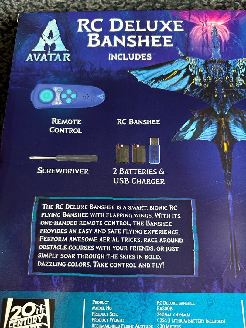 RC AVATAR DELUXE BANSHEE, Hobbies & Toys, Toys & Games on Carousell