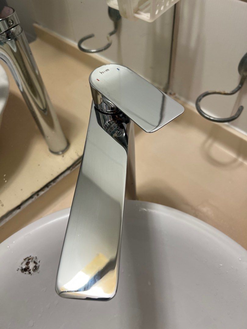 Remer Rubinetterie H+M high rise basin mixer tap hot and cold water, Furniture & Home Living ...