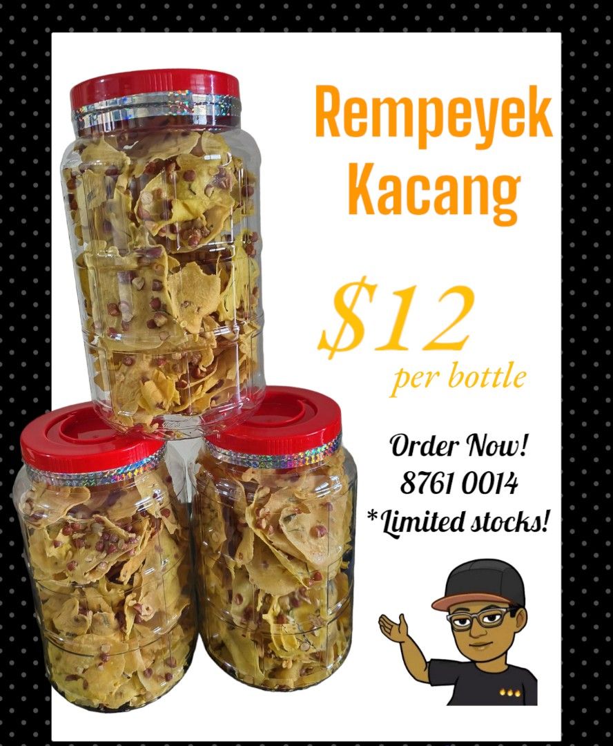 Rempeyek Kacang / Tumpi, Food & Drinks, Local Eats on Carousell
