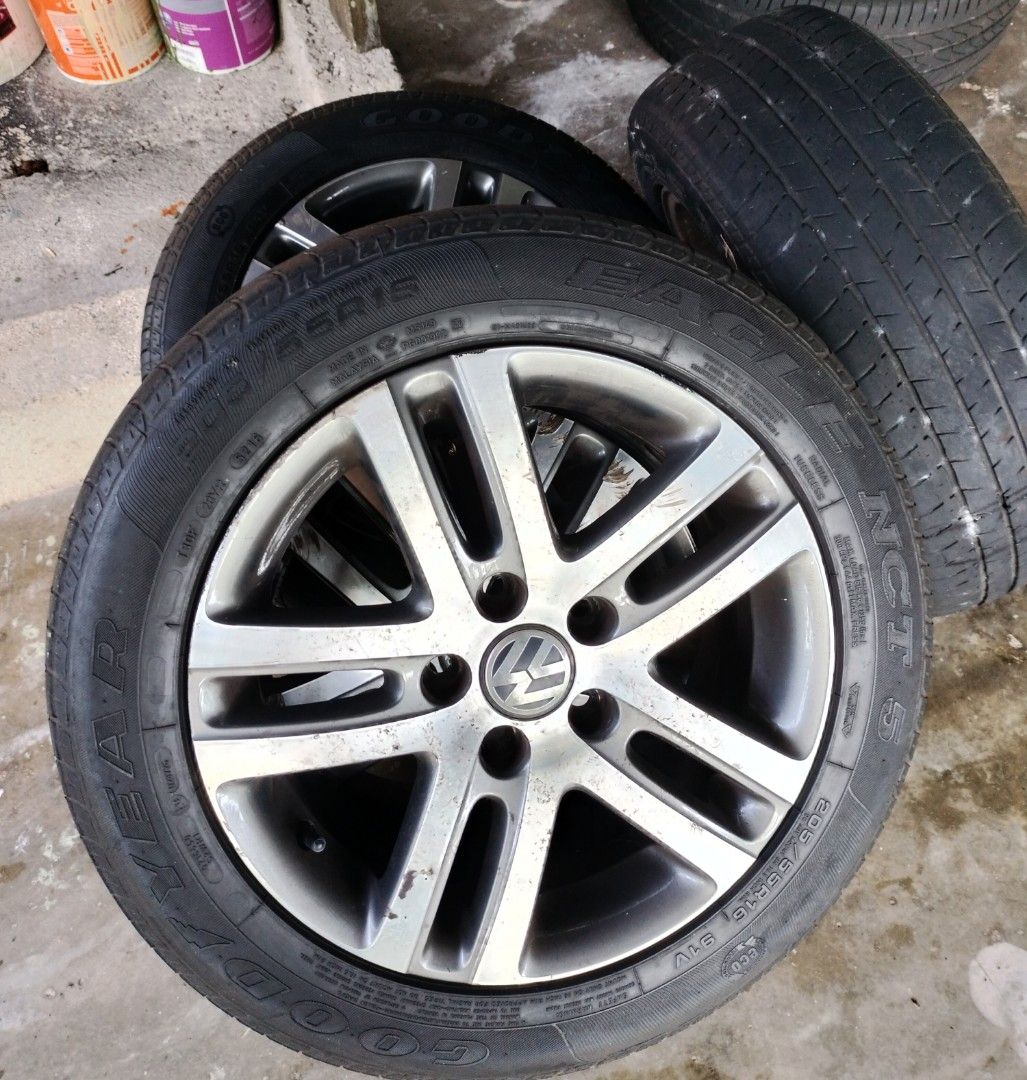 RIM VOLKSWAGEN 16 & TYRE 16, Auto Accessories on Carousell