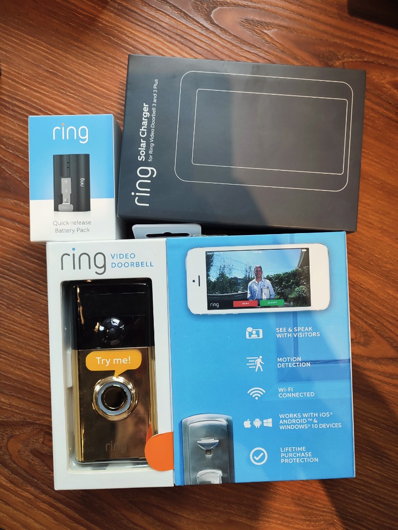 Ring Video Doorbell Bundle, Furniture & Home Living, Security & Locks ...