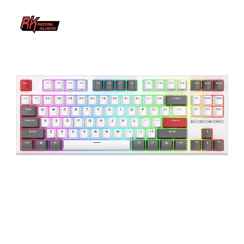 RK R87 TKL Mechanical Keyboard by Royal Kludge with Hotswap Wired RGB ...
