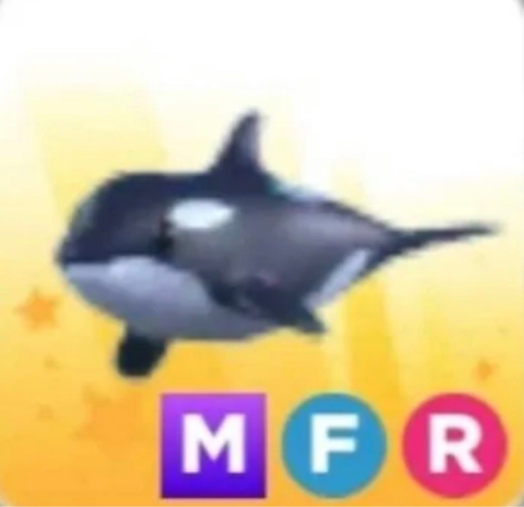 Roblox adopt me MFR Orca, 興趣及遊戲, 玩具 & 遊戲類 - Carousell