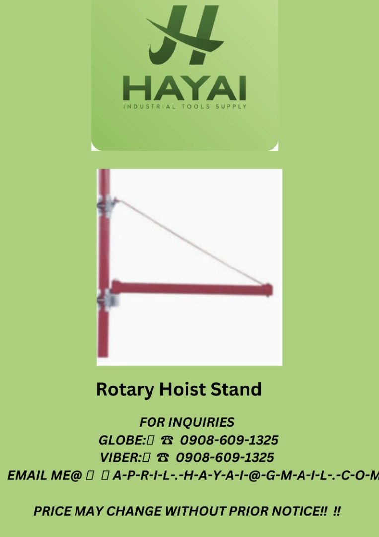 Rotary Hoist Stand, Commercial & Industrial, Construction Tools ...