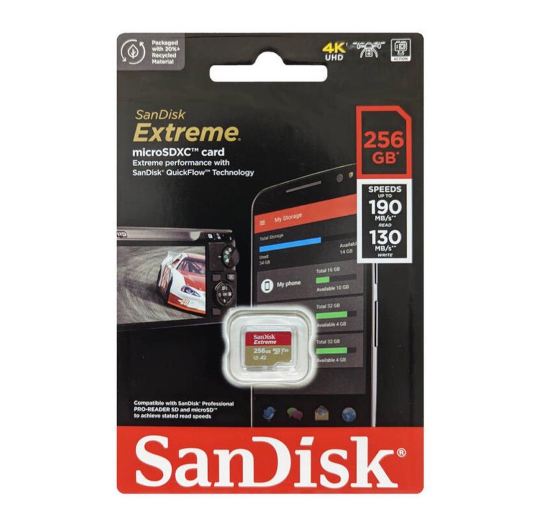 SANDISK EXTREME A2 MICROSD CARD (256GB), Mobile Phones & Gadgets ...