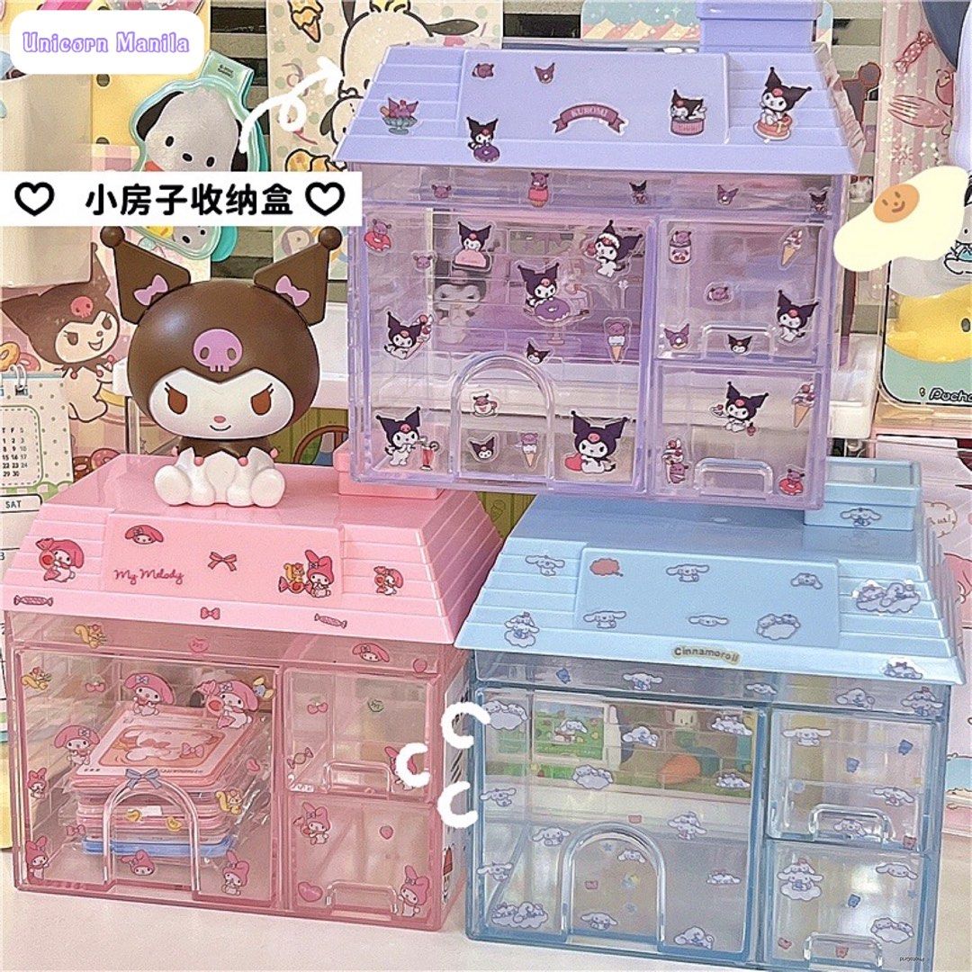 Sanrio Kuromi My Melody Cinnamoroll Dollhouse style desk drawer on ...
