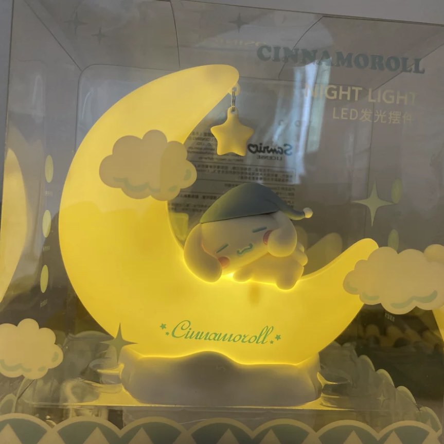 cute sanrio LED bedside moon crescent lamp, Furniture & Home Living ...
