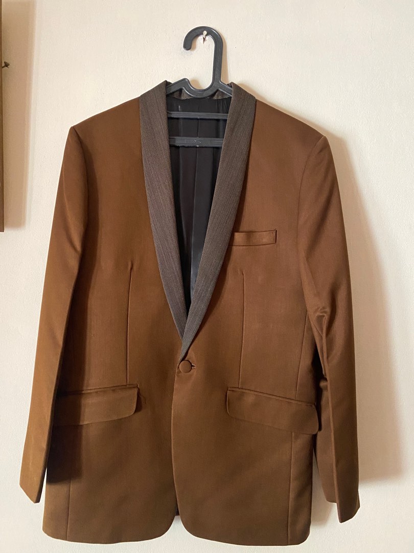 Sasdesigns suit sas design jas Brown Blazer one set suit jas pesta jas ...