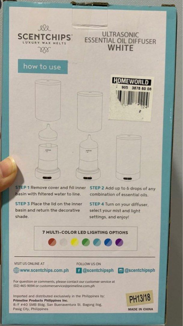 Scentchips oil diffuser, TV & Home Appliances, Air Purifiers ...