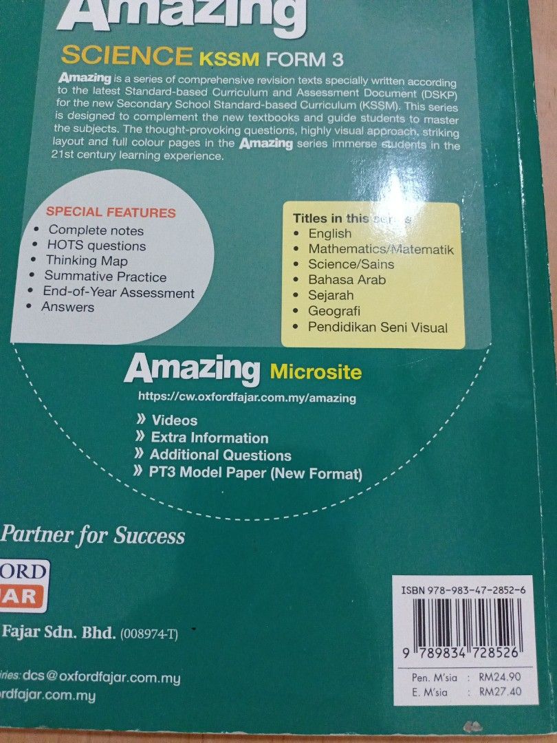 Science Form 3, Hobbies & Toys, Books & Magazines, Textbooks on Carousell