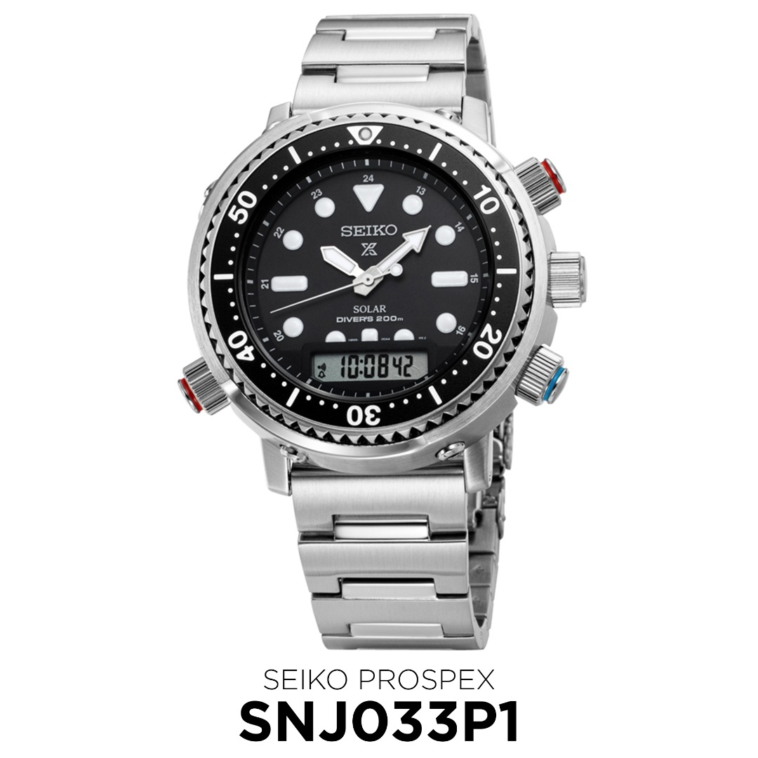 Seiko Prospex Arnie Solar Watch SNJ033 SNJ033P1, Luxury, Watches on ...