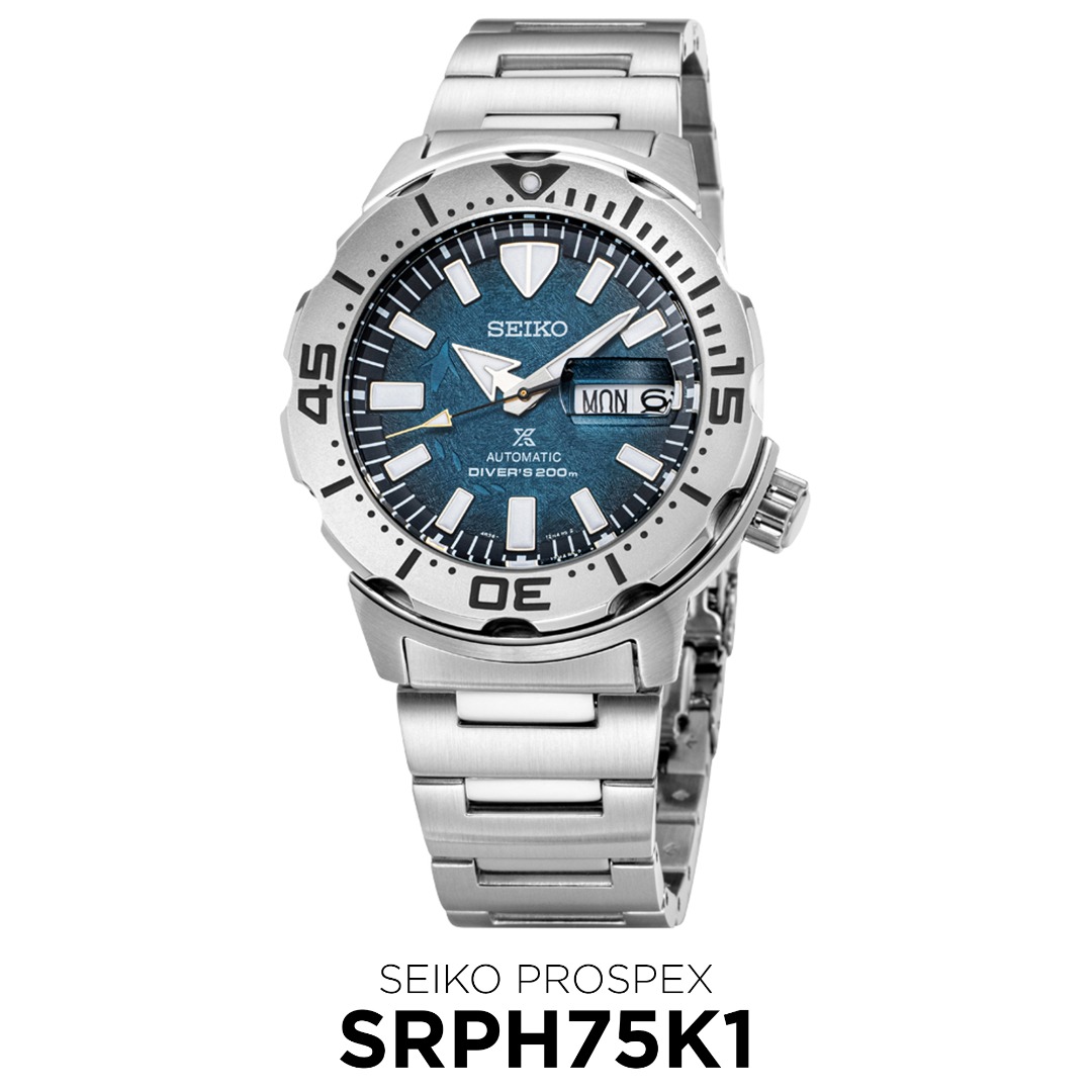 Seiko Prospex Save the Ocean Monster Antarctica Penguin Automatic Watch ...