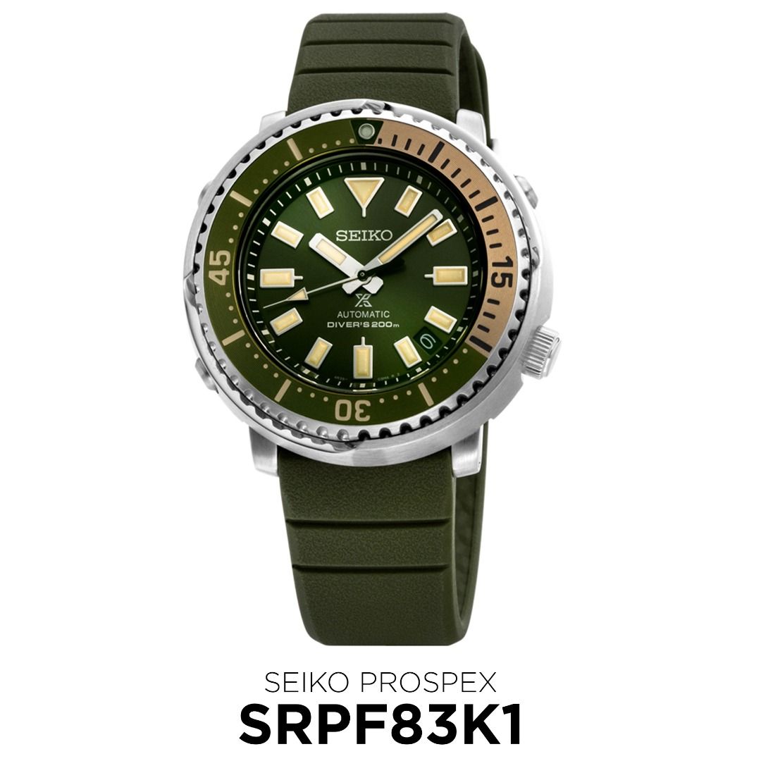 Seiko Prospex Green Dial Tuna Automatic Watch SRPF83 SRPF83K1, Luxury ...