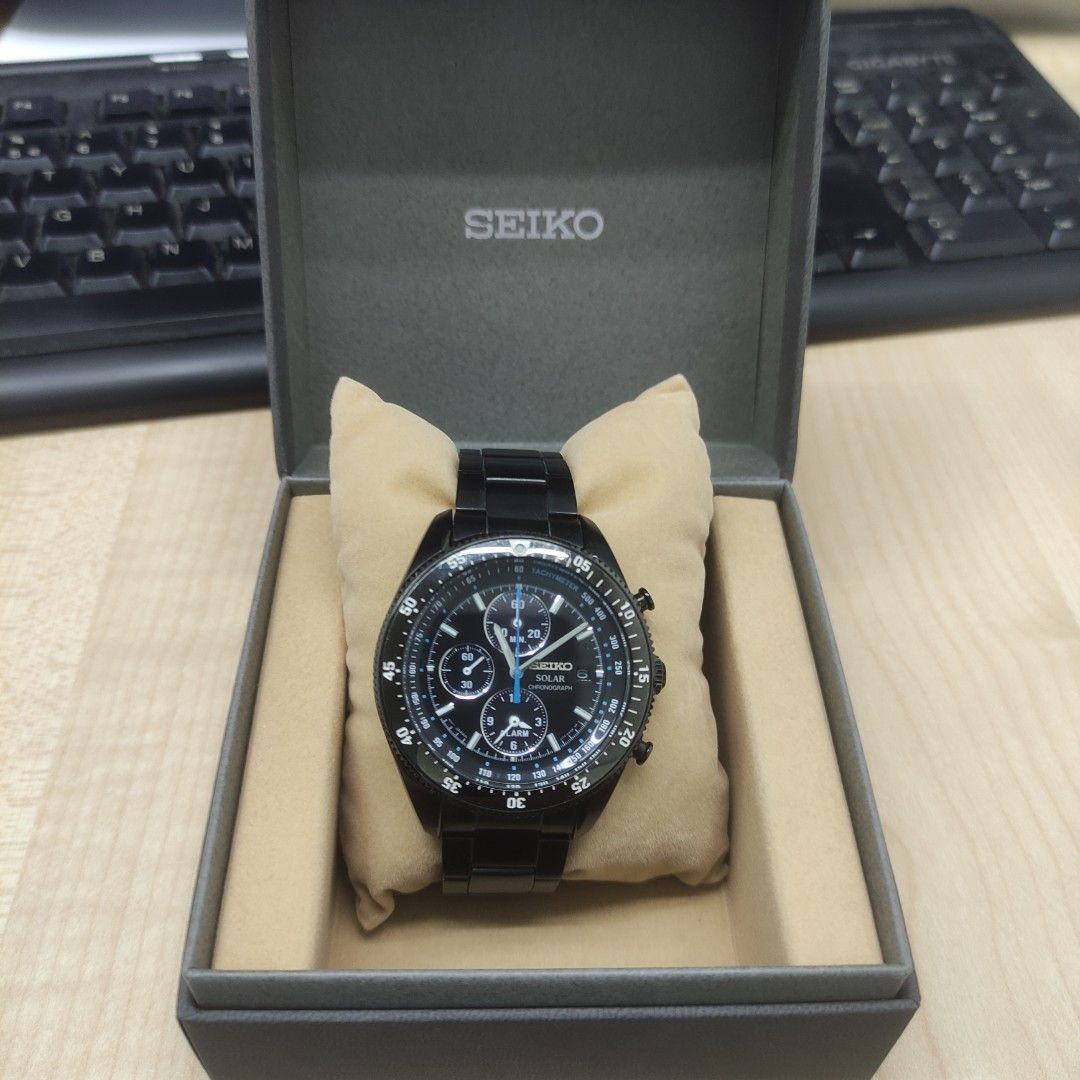 Seiko Solar Chronograph SBDL007 JDM, Men's Fashion, Watches ...