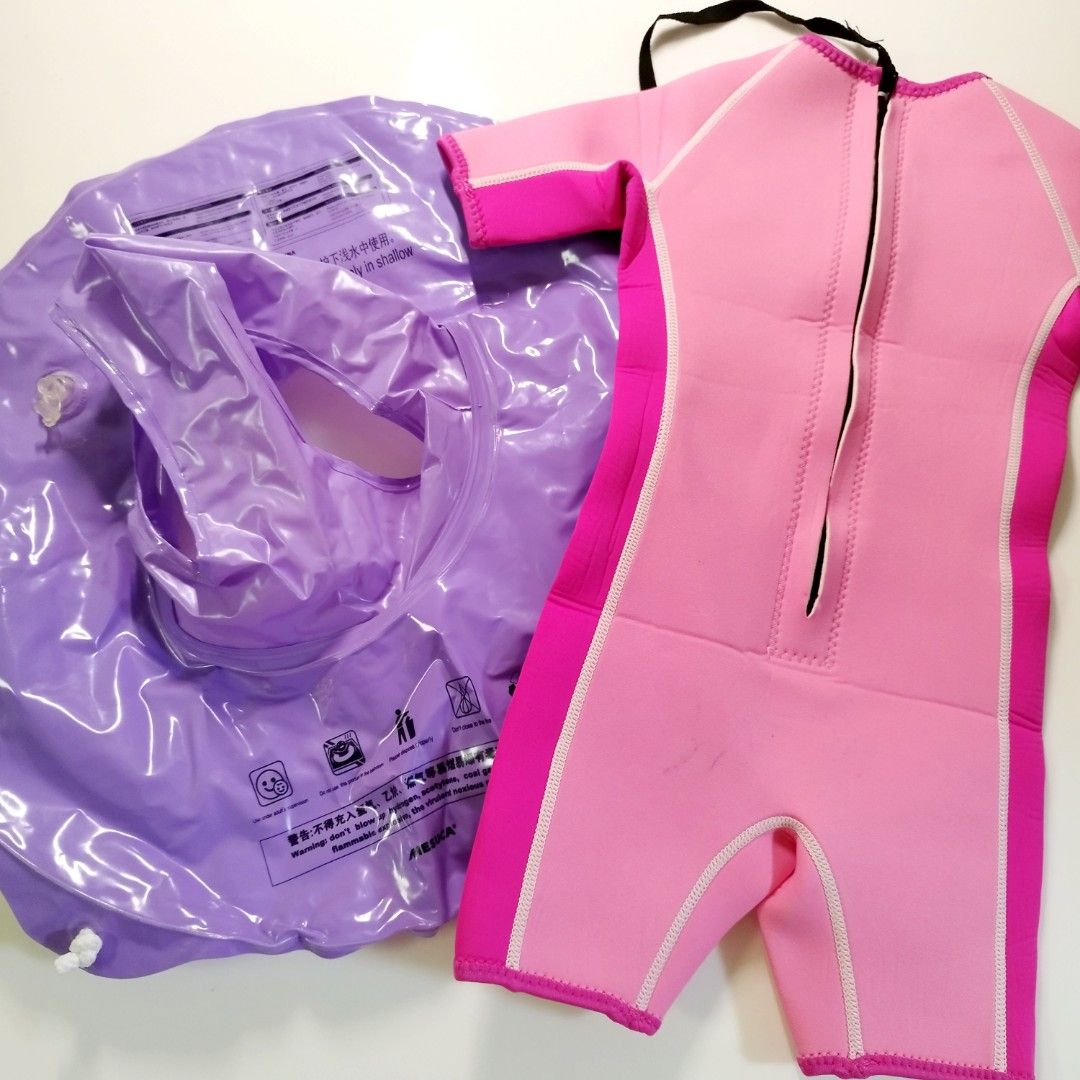 Set of pink thermal swimwear and Sofia princess float (baby girl, boy ...
