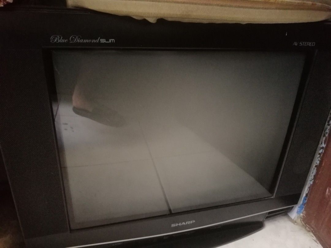 Sharp blue diamond (not flat screen) on Carousell