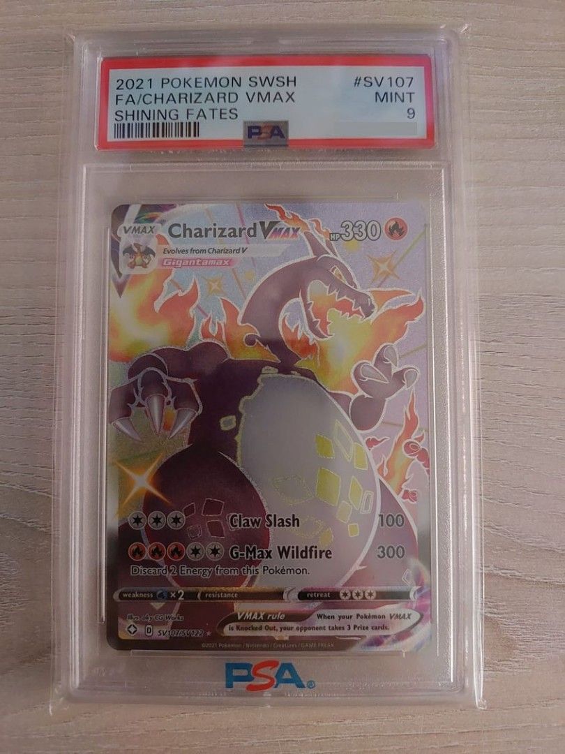 Shining Fates Charizard Vmax PSA 9, Hobbies & Toys, Toys & Games on ...