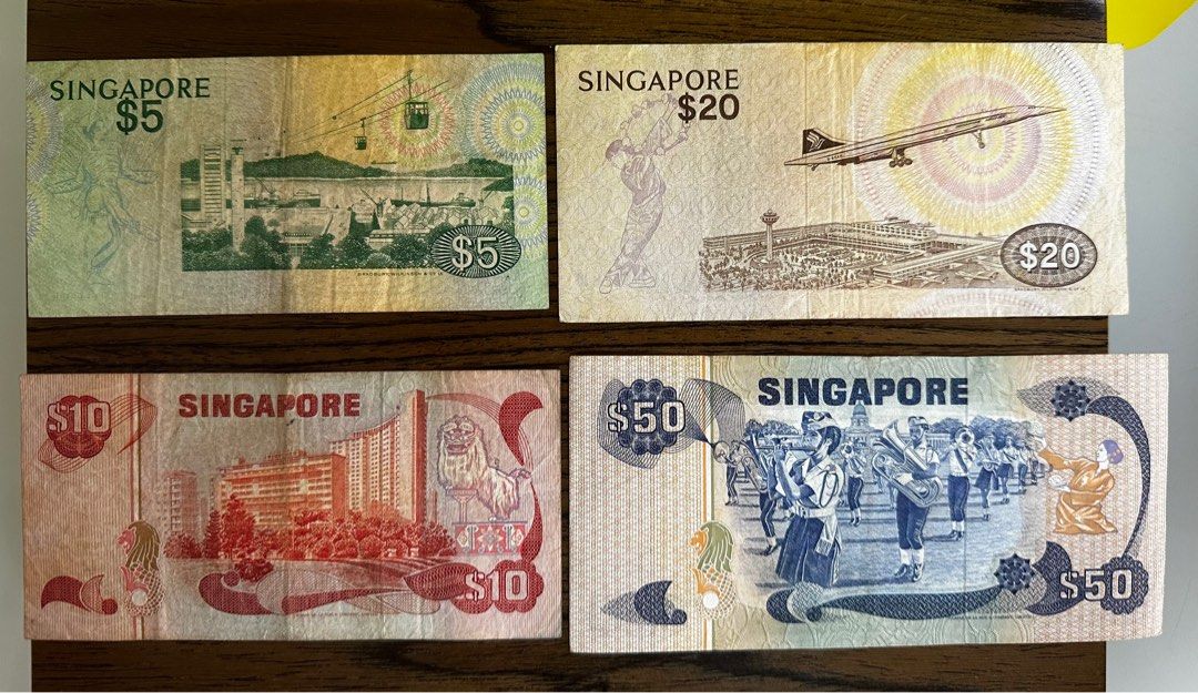 Singapore notes bird series $5, $10, $20, $50, Hobbies & Toys ...
