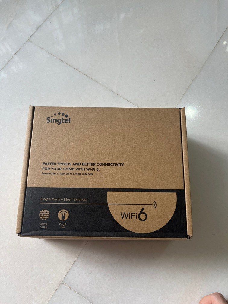Singtel Wi-Fi 6 Mesh Extender, Computers & Tech, Parts & Accessories ...