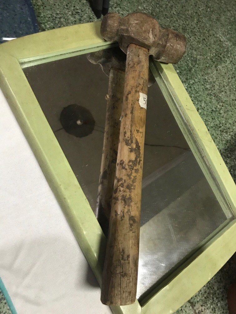 Small maso with ball hammer, Furniture & Home Living, Home Improvement ...