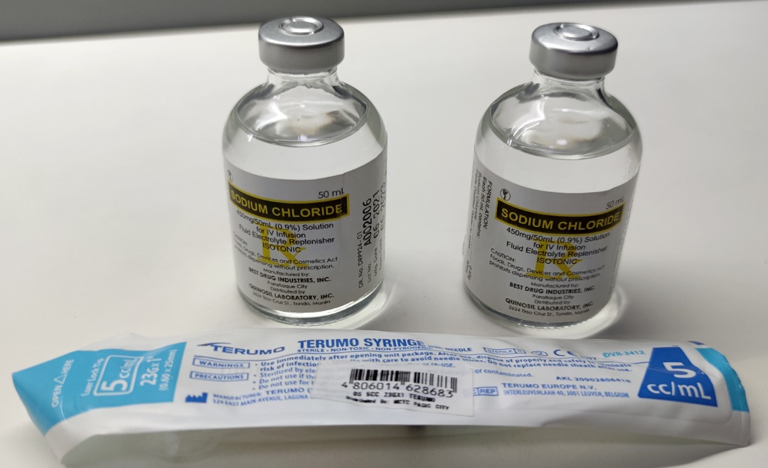 Sodium Chloride 50 ml Bottles and Terumo Syringe 5 cc/ml Bundle on ...