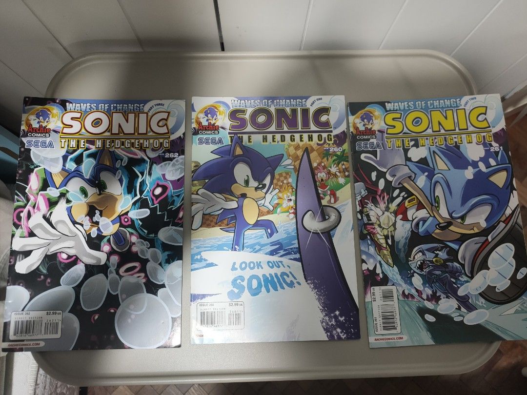 Sonic the hedgehog Comics issue 260 - 262, Hobbies & Toys, Books ...