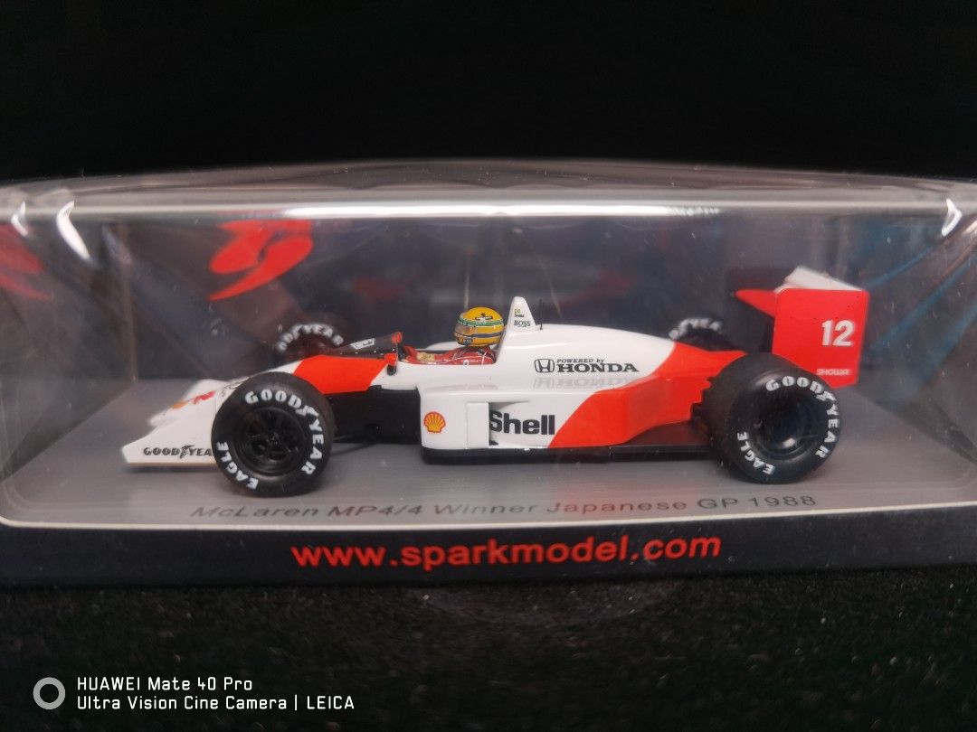 Spark F1 ~ S5397 - 1:43 MCLAREN MP4/4 NO.12 WINNER JAPANESE GP 1988 AYRTON SENNA, 興趣及遊戲, 玩具 & 遊戲 ...