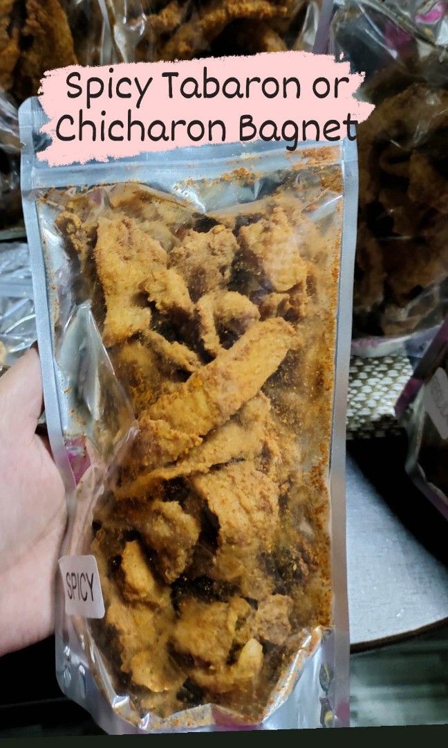Spicy chicharon -special tabaron, Food & Drinks, Local Eats on Carousell