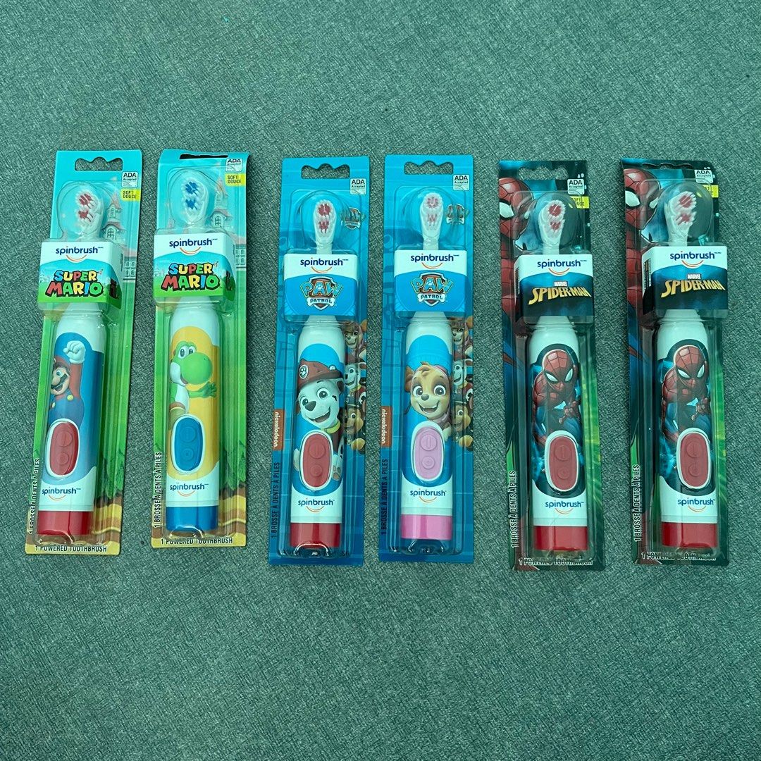 Spinbrush Battery Powered Electric Toothbrush, Babies & Kids, Bathing ...