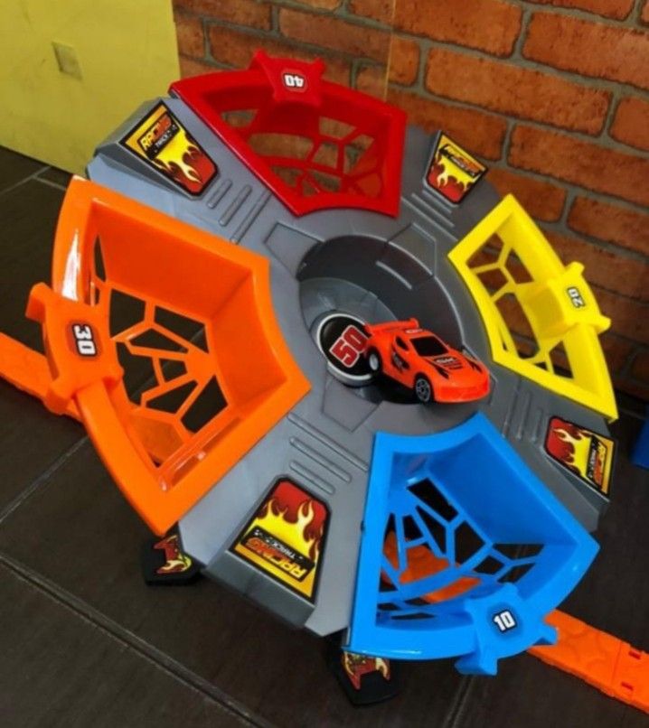 Spinforce Target Hardtoy Car Track Length 365cm With 2 Pullback Car & Box Jupiter Creations ...