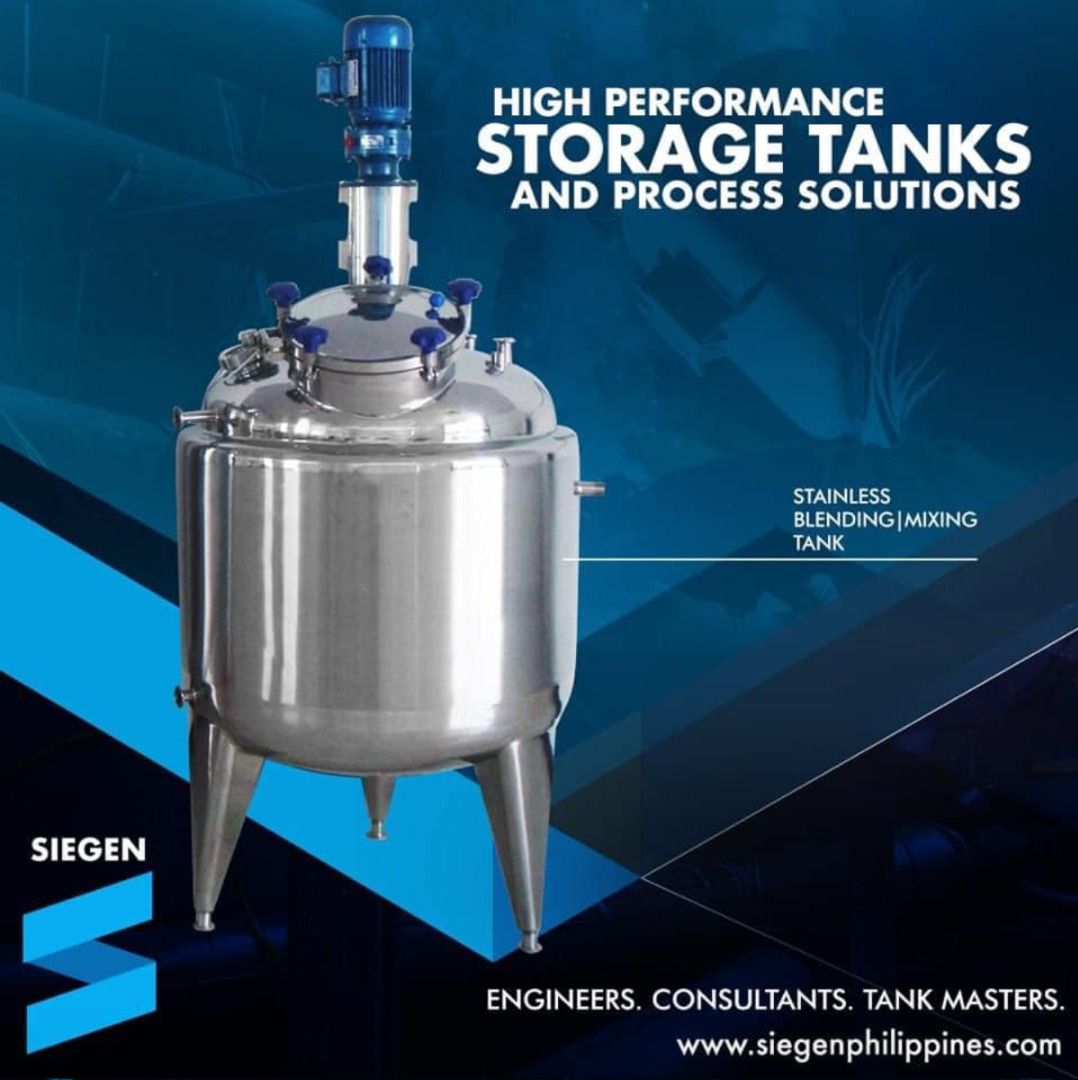 Stainless Steel Process Tanks | Chemical Blending Tank | Mixing Tank ...