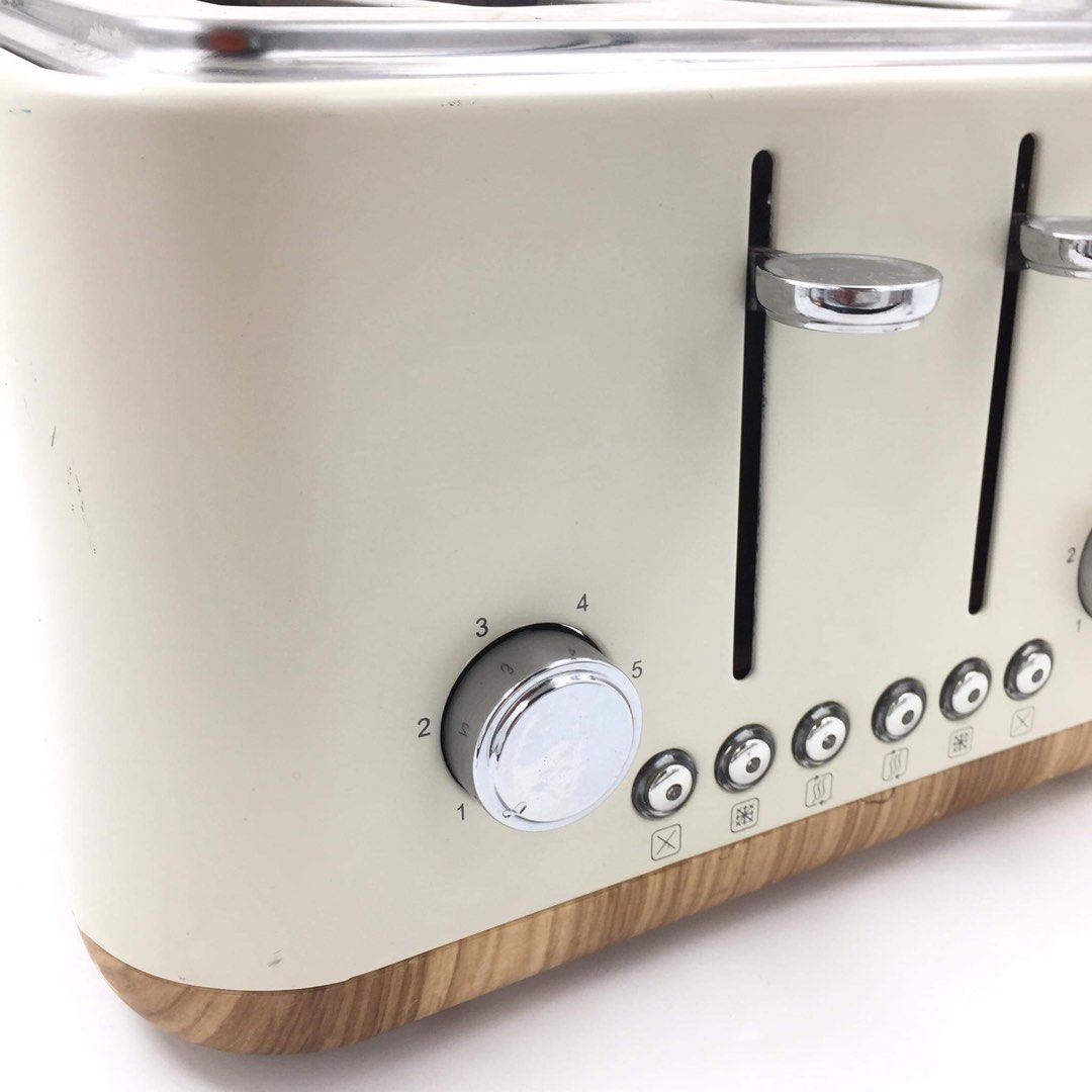 STIRLING 4-Slice Toaster Designer Edition (T4SLWF-WS), TV & Home ...