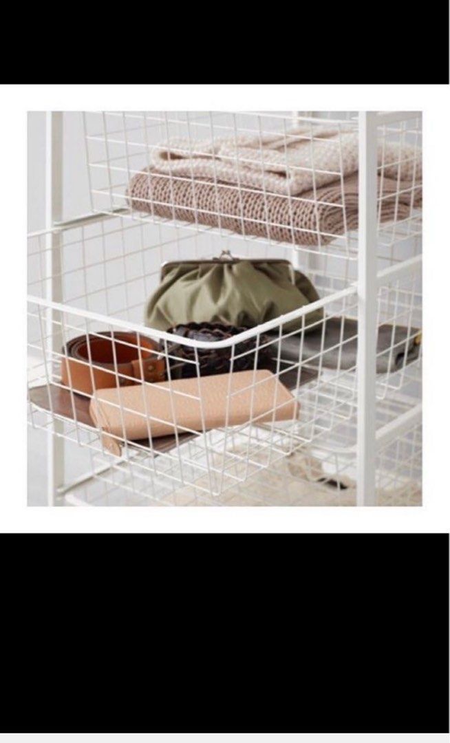 Storage Rack Ikea Antonius Frame & Wired Basket Ikea 6 Tiers Wire Rack ...