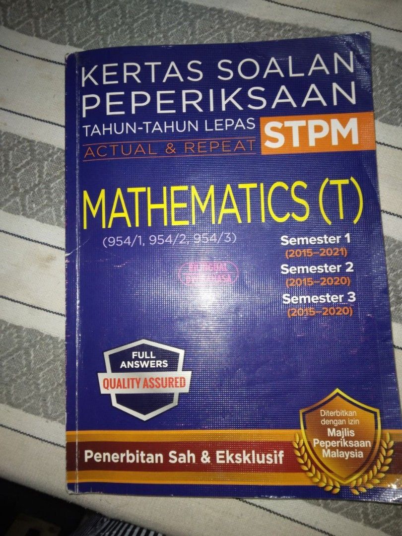 STPM MATHEMATICS T SEM 1 , 2 AND 3, Hobbies & Toys, Books & Magazines ...