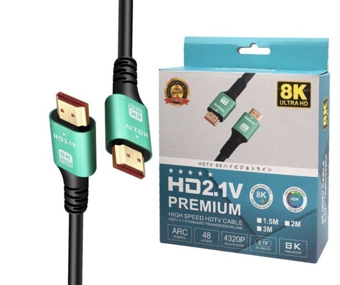 SUPER 8K High Speed Cable HDMI To HDMI 2.1 Cable 3D video Display ...