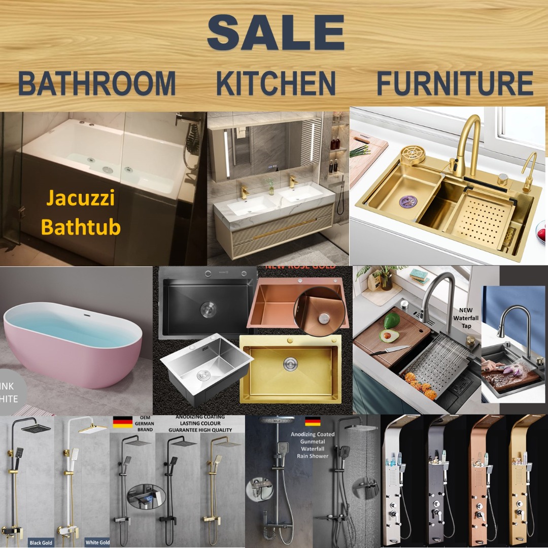 SUPER SALE ! BTO Bathroom Package, Rain Shower, Kitchen Sink, Customize ...