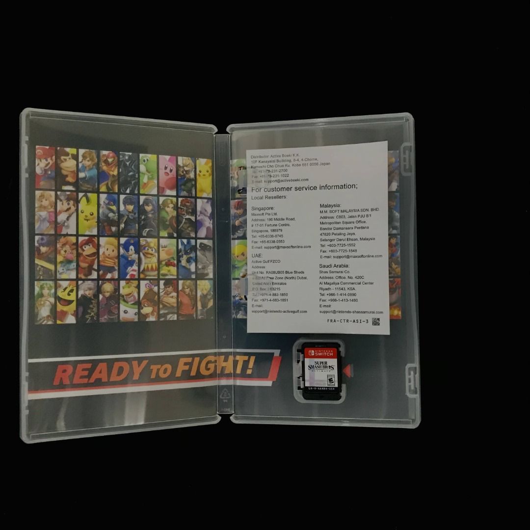 Super Smash Bros. Ultimate Video Game Nintendo Switch on Carousell