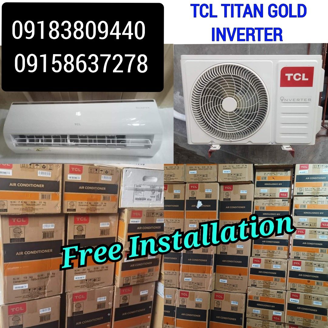 TCL TITAN GOLD INVERTER SPLIT TYPE AIRCON, TV & Home Appliances, Air ...