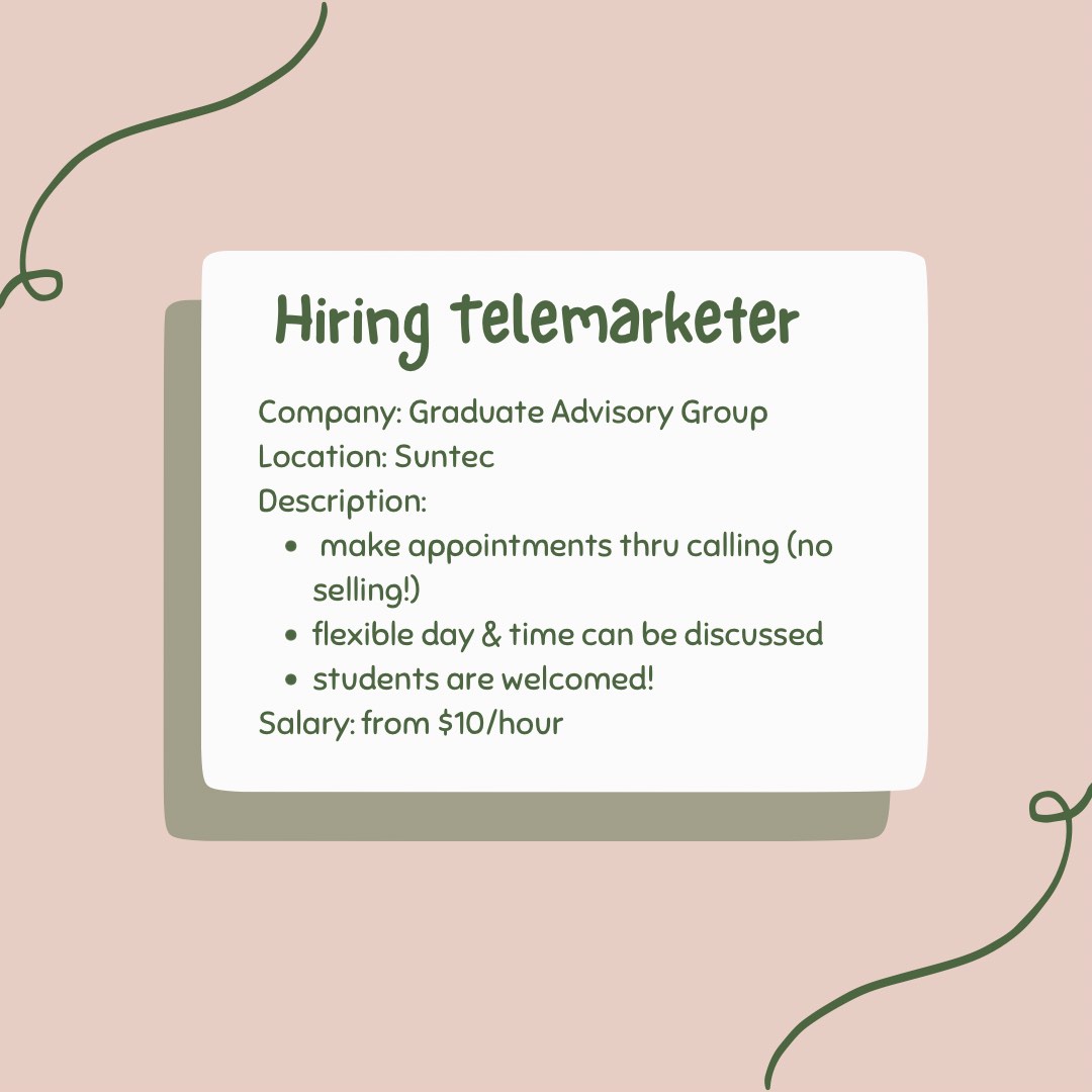 Tele-Marketer / Appointment Setter, Jobs, Sales, Retail & Marketing on ...