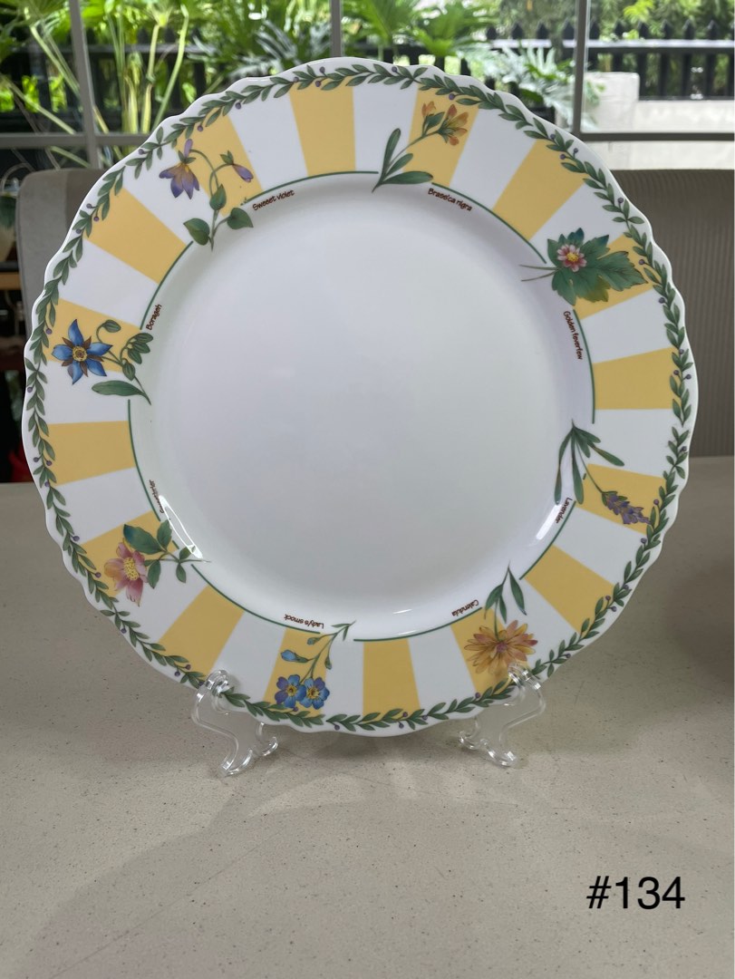 The National Trust Flowers Plate, Furniture & Home Living, Kitchenware ...