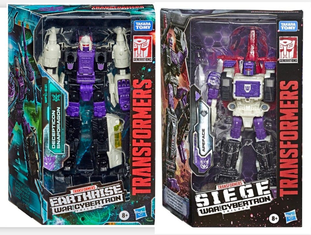 Transformers WFC Siege Apeface and Earthrise Snapdragon, Hobbies & Toys, Toys & Games on Carousell