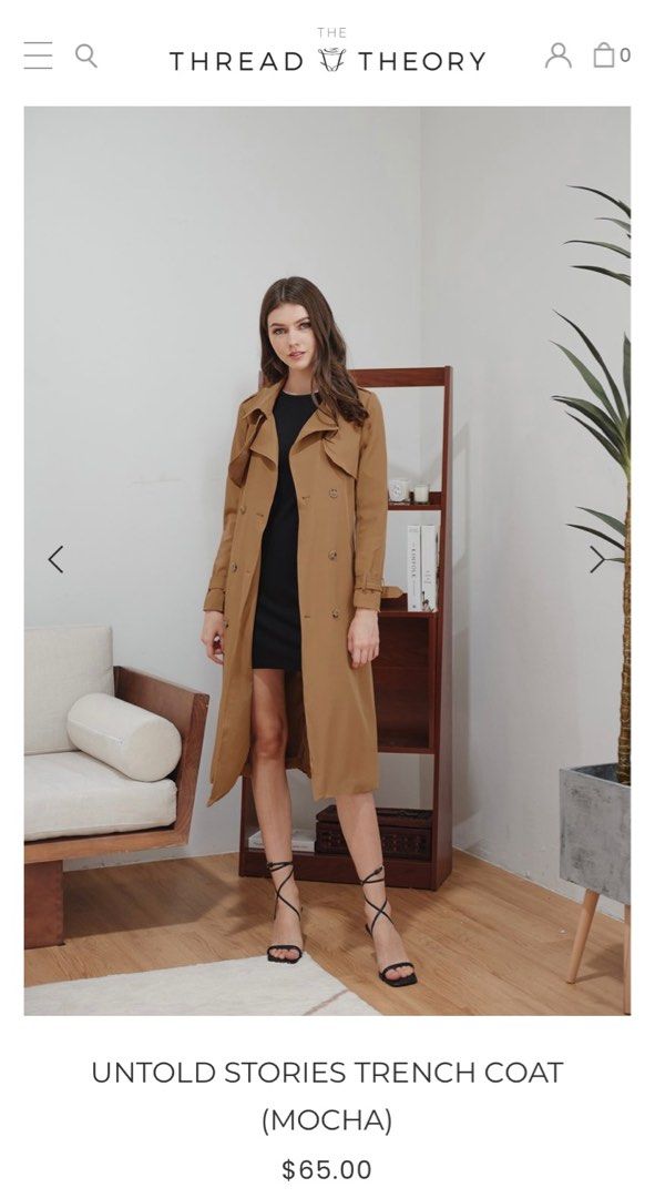 Untold Stories Trench Coat in mocha (Thread Theory), Women's Fashion, Coats, Jackets and ...