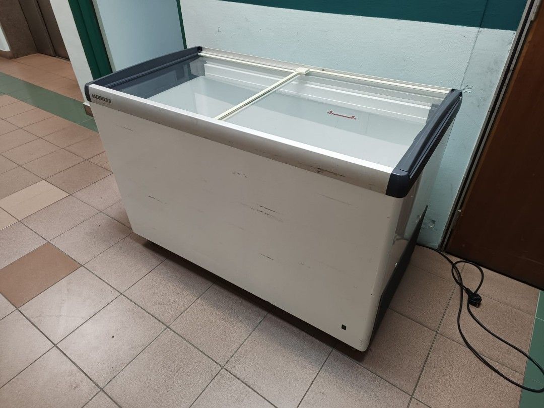 Used liebherr display chest freezer / glass display chest freezer, TV ...