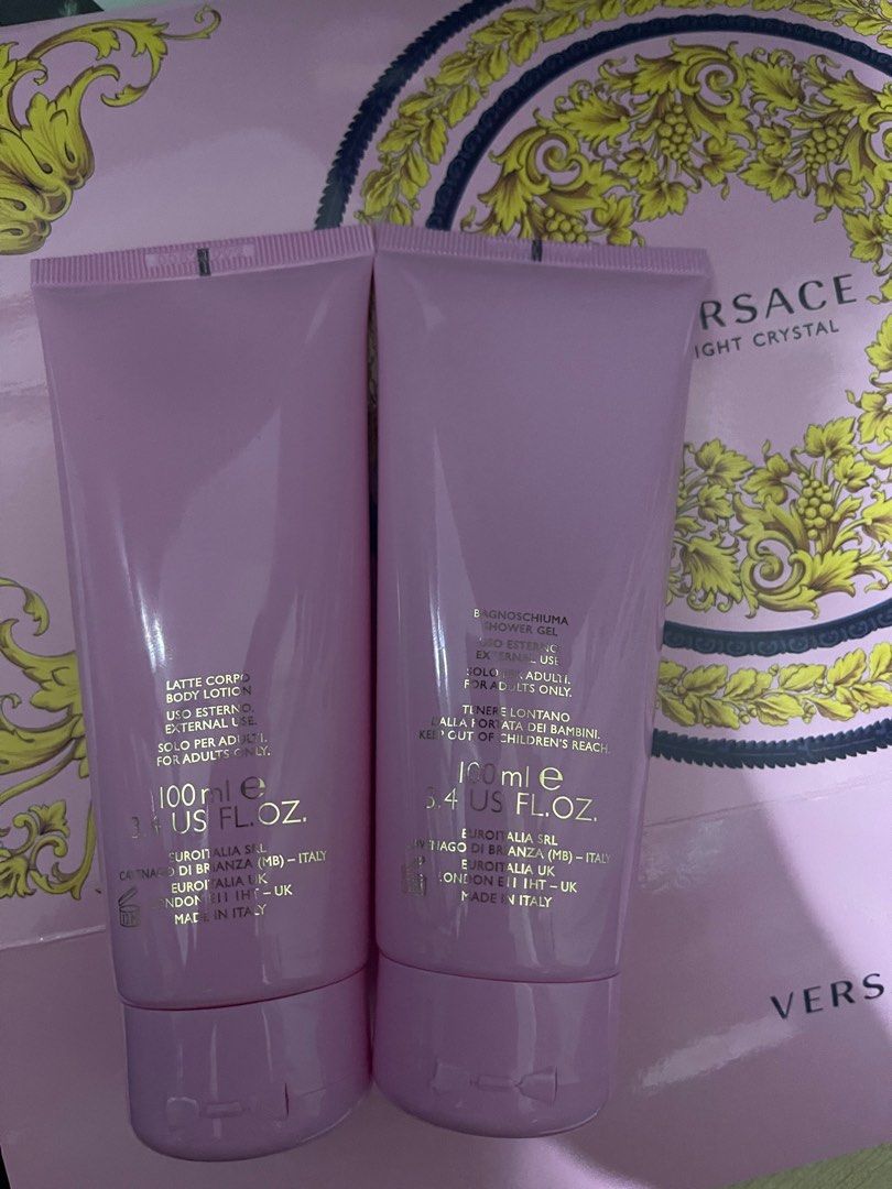 Versace body lotion and sanitizer gel, Beauty & Personal Care, Bath ...
