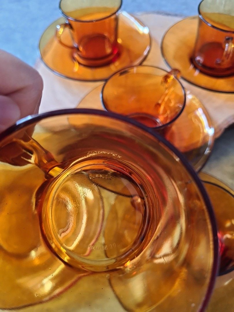 Vintage Duralex France coffee set, Furniture & Home Living, Kitchenware ...