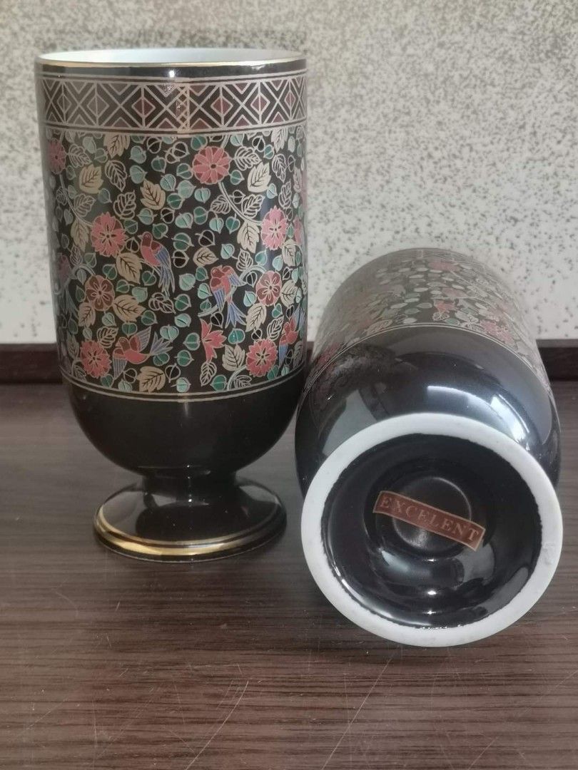 Vintage excelent tall tea cup duo 3 sets on Carousell