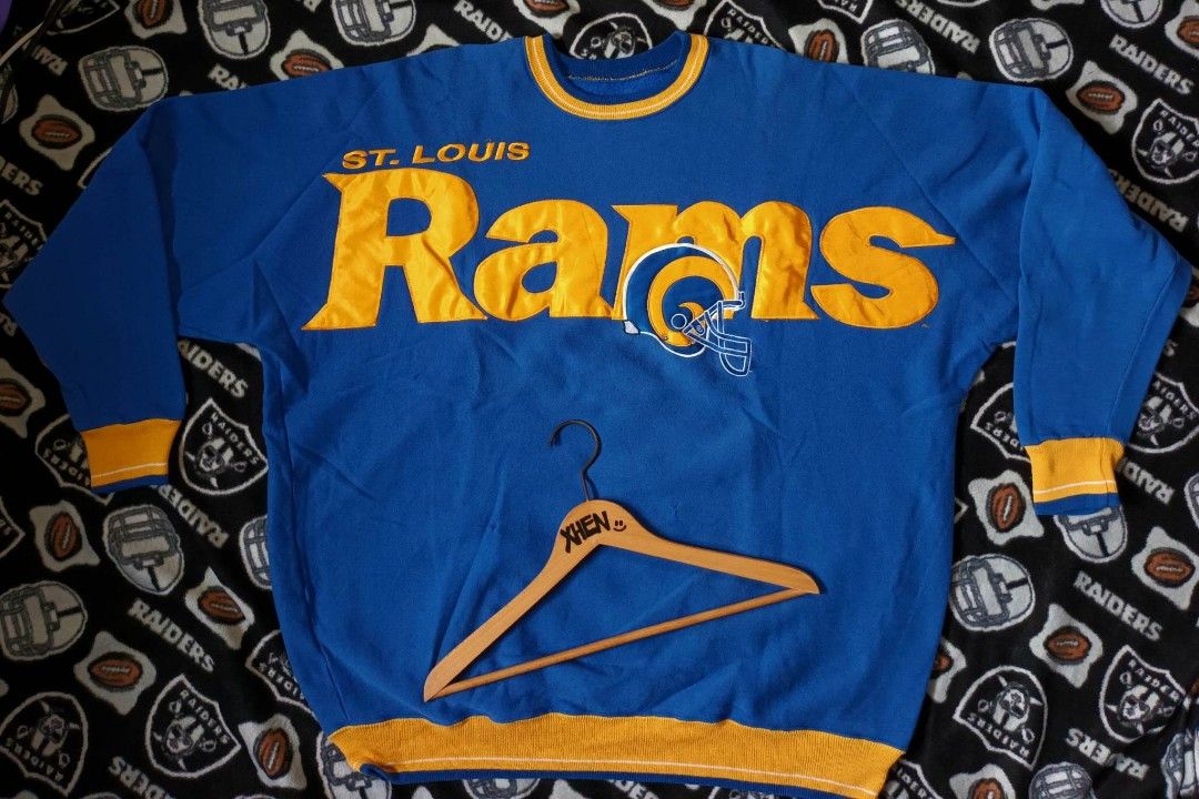 Vintage st.louis Rams Big Script Design, Men's Fashion, Coats, Jackets ...
